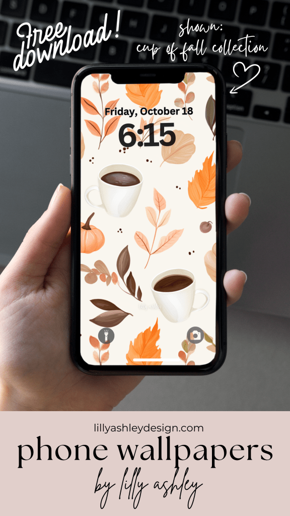 Free Cozy Fall Phone Wallpapers: Leaves, Pumpkins & Warm Cups of Coffee ...