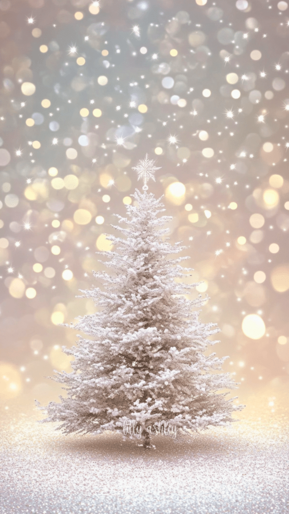 New Collection: Glistening Trees Christmas Phone Wallpapers - Lilly ...