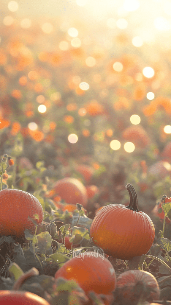 Pumpkin Sunrise: Free Fall Phone Wallpapers