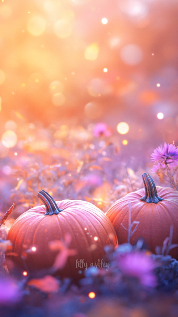 Pumpkin Sunrise: Free Fall Phone Wallpapers