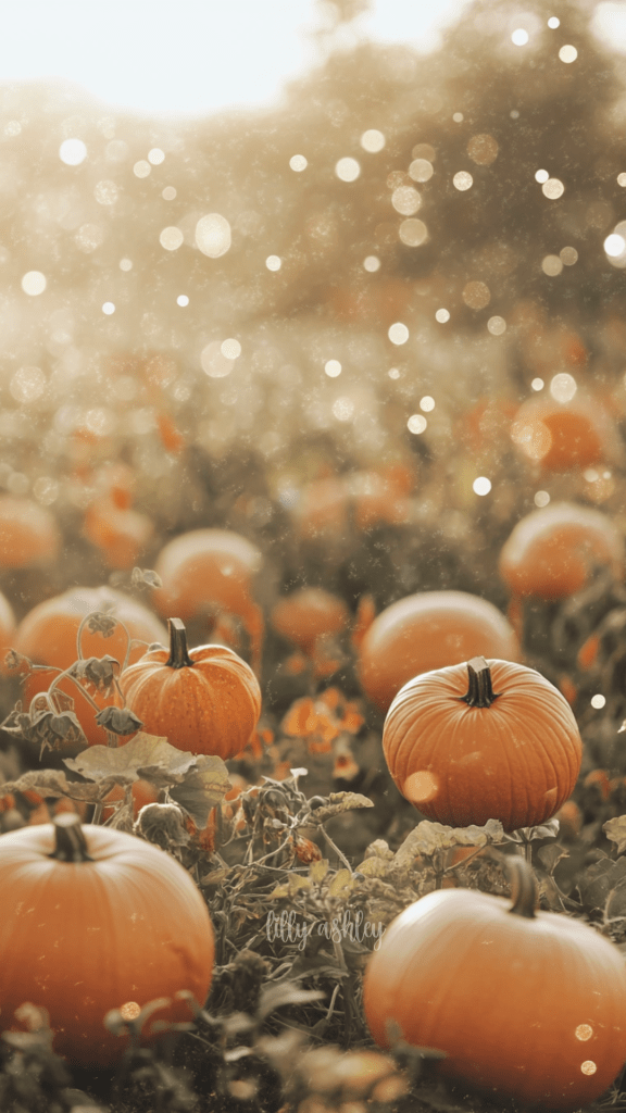 Pumpkin Sunrise: Free Fall Phone Wallpapers - Lilly Ashley Design