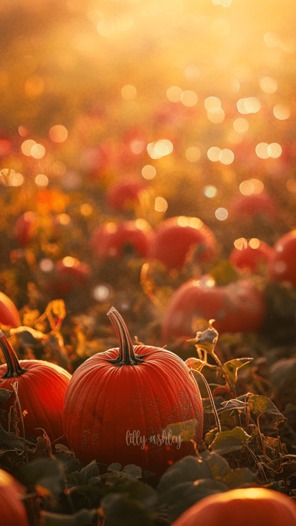 Pumpkin Sunrise: Free Fall Phone Wallpapers