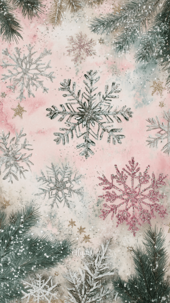 Snowflake Glam Wallpaper Collection - Lilly Ashley Design