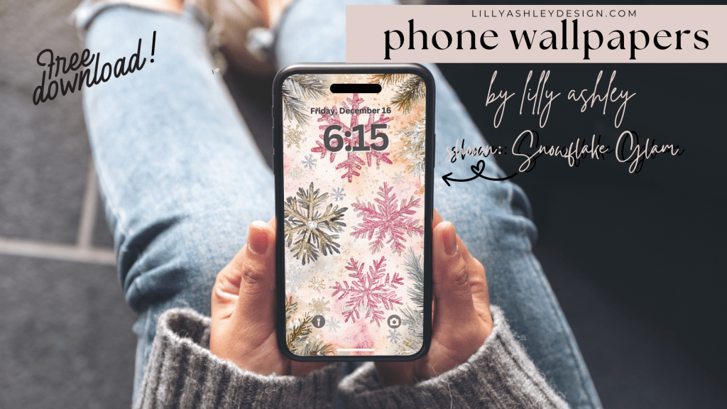 Snowflake Glam Wallpaper Collection - Lilly Ashley Design