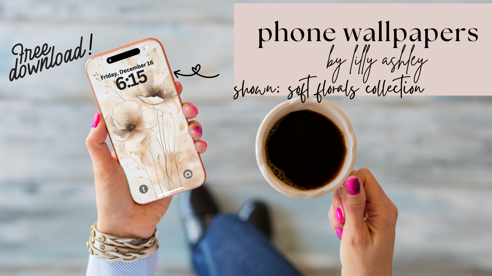 Soft Florals: Free Elegant Phone Wallpapers for Effortless Style ...