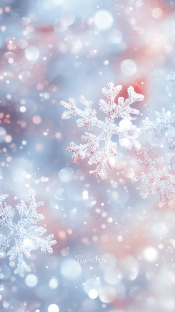 Introducing Snowflake Wonderland: Free Winter Phone Wallpapers - Lilly ...