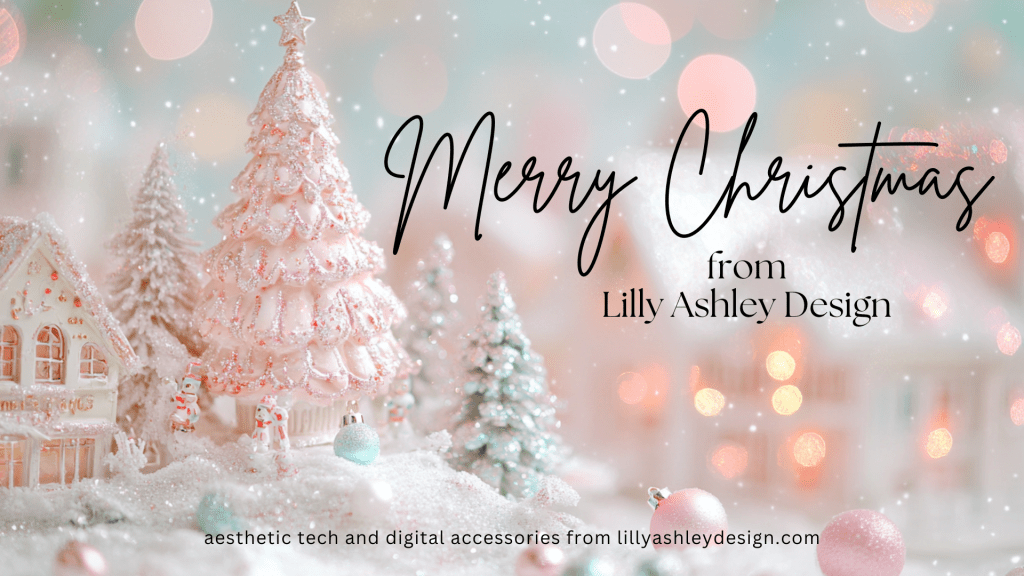 Merry Christmas + Free Winter Desktop Backgrounds - Lilly Ashley Design
