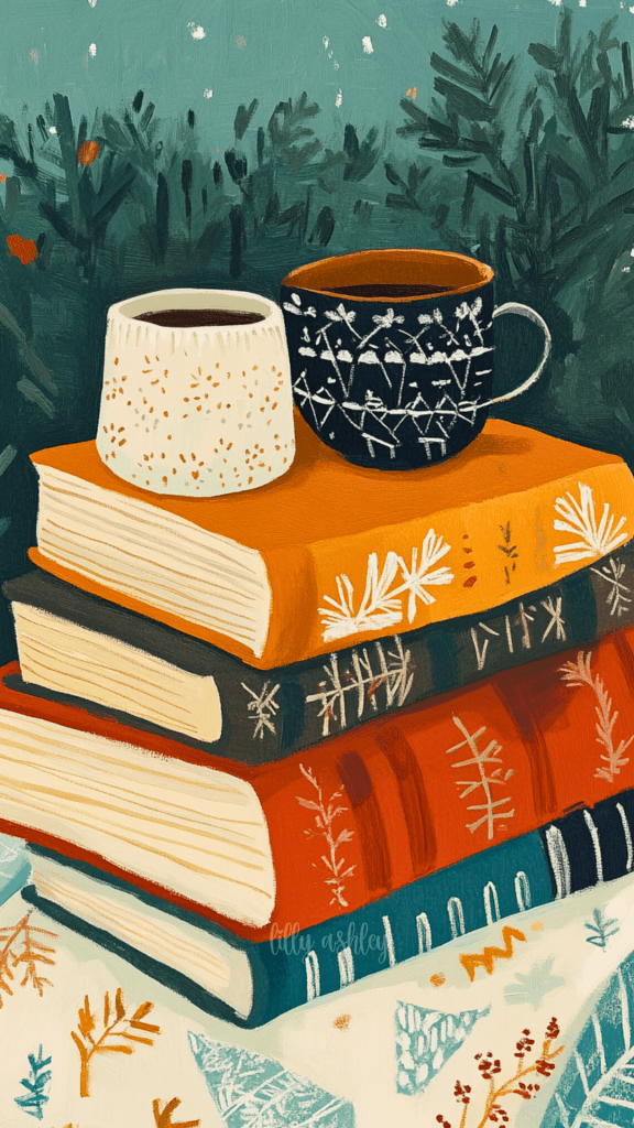Cozy Winter Books Wallpaper Collection