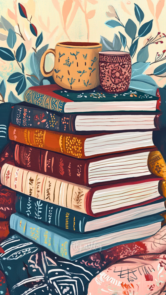 Cozy Winter Books Wallpaper Collection