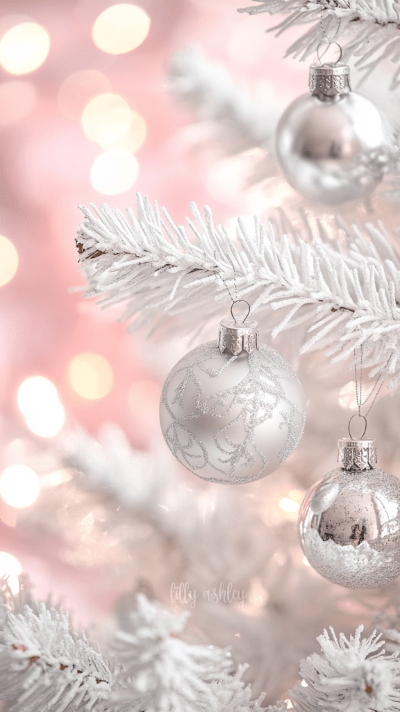 Silver Holiday: Free Christmas Phone Wallpapers