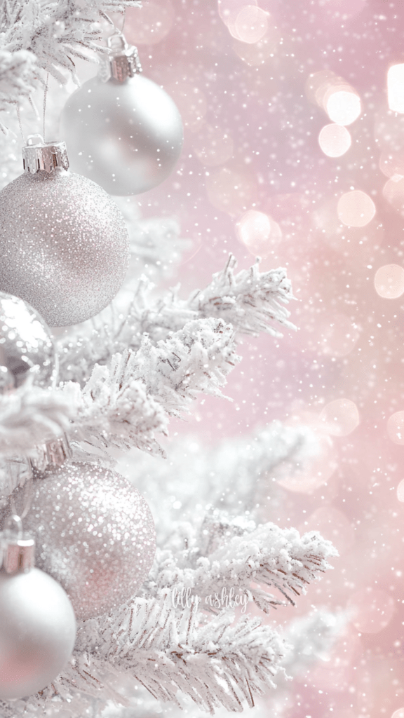 Silver Holiday: Free Christmas Phone Wallpapers