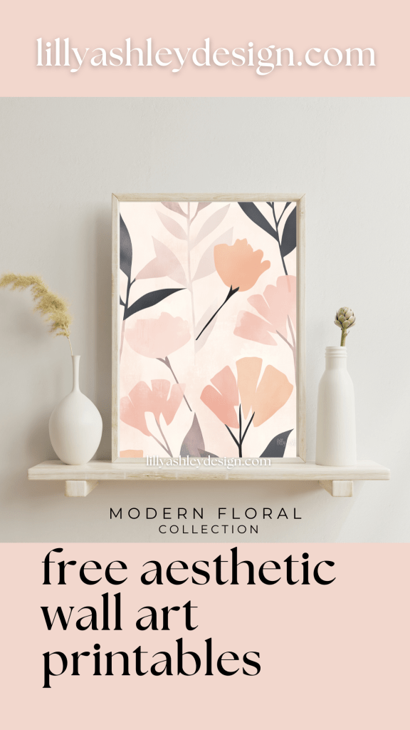 Free Modern Floral Wall Art Printables – Perfect Spring Inspiration for ...